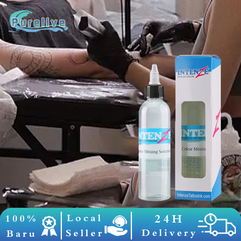 Jual 120ml Pengencer Tinta Warna Color Mixing Solution Intenze Tattoo ...