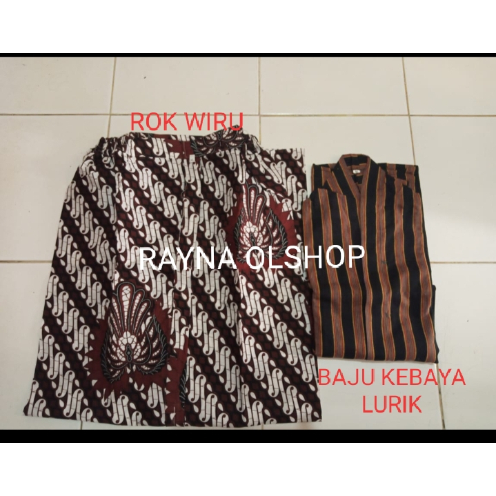 Jual 1 SETEL BAJU KEBAYA LURIK + ROK WIRU, PAKAIAN TENUN MODERN KLASIK KHAS TRADISIONAL ADAT ...
