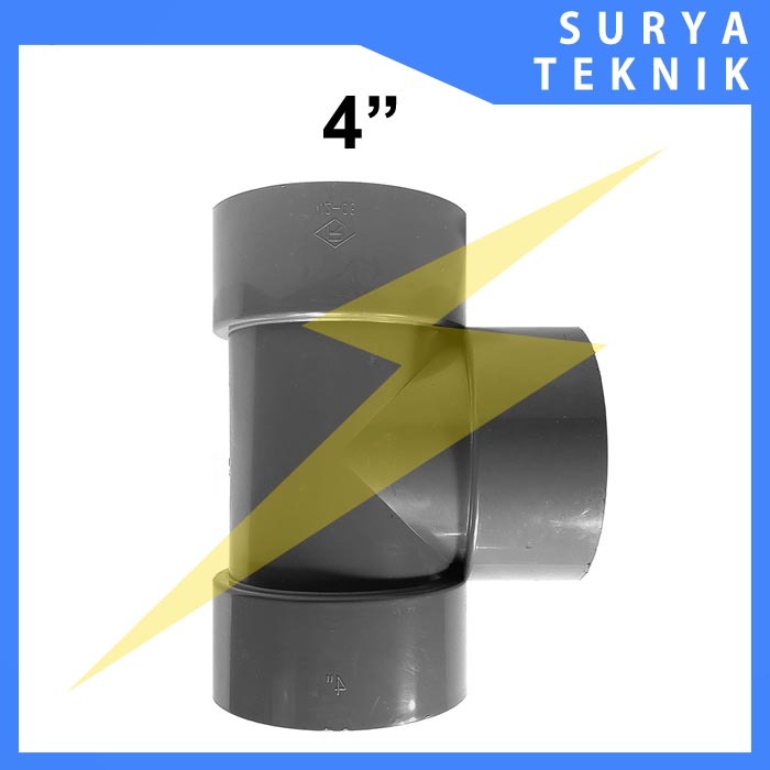 Jual Sambungan Pipa Rucika Tee D 4 Inch / Tee D 4 Inch PVC Rucika / Tee ...