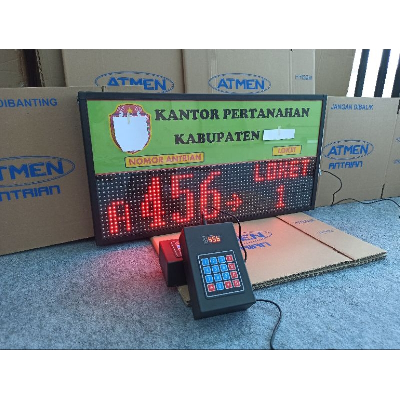 Jual mesin antrian wireless 4 loket dg nama | Shopee Indonesia