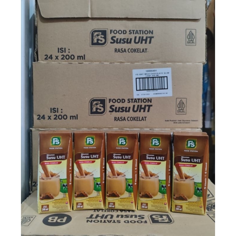 Jual Susu UHT Food Station FS 200MLx24pcs | Shopee Indonesia