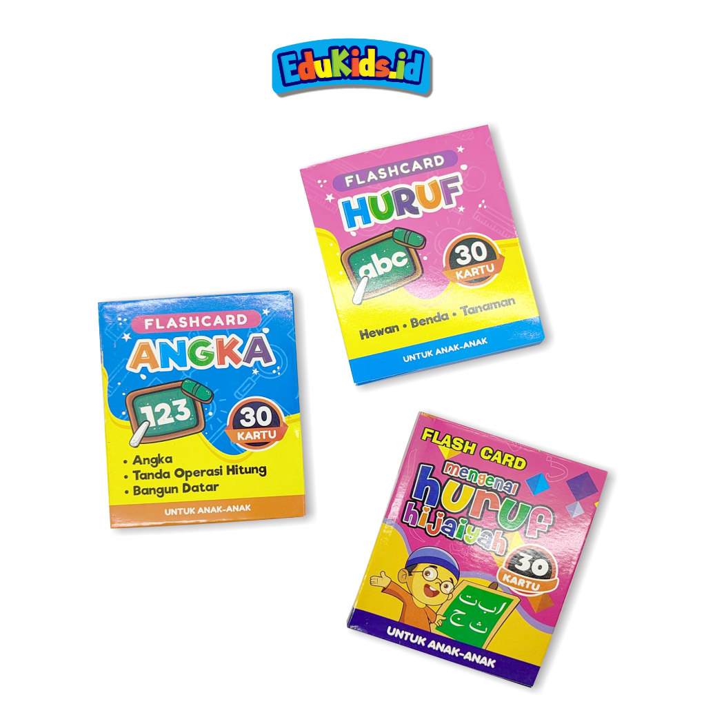 Jual Flash Card Huruf Angka Hijaiyah Isi 30 Kartu Mainan Edukasi Anak ...