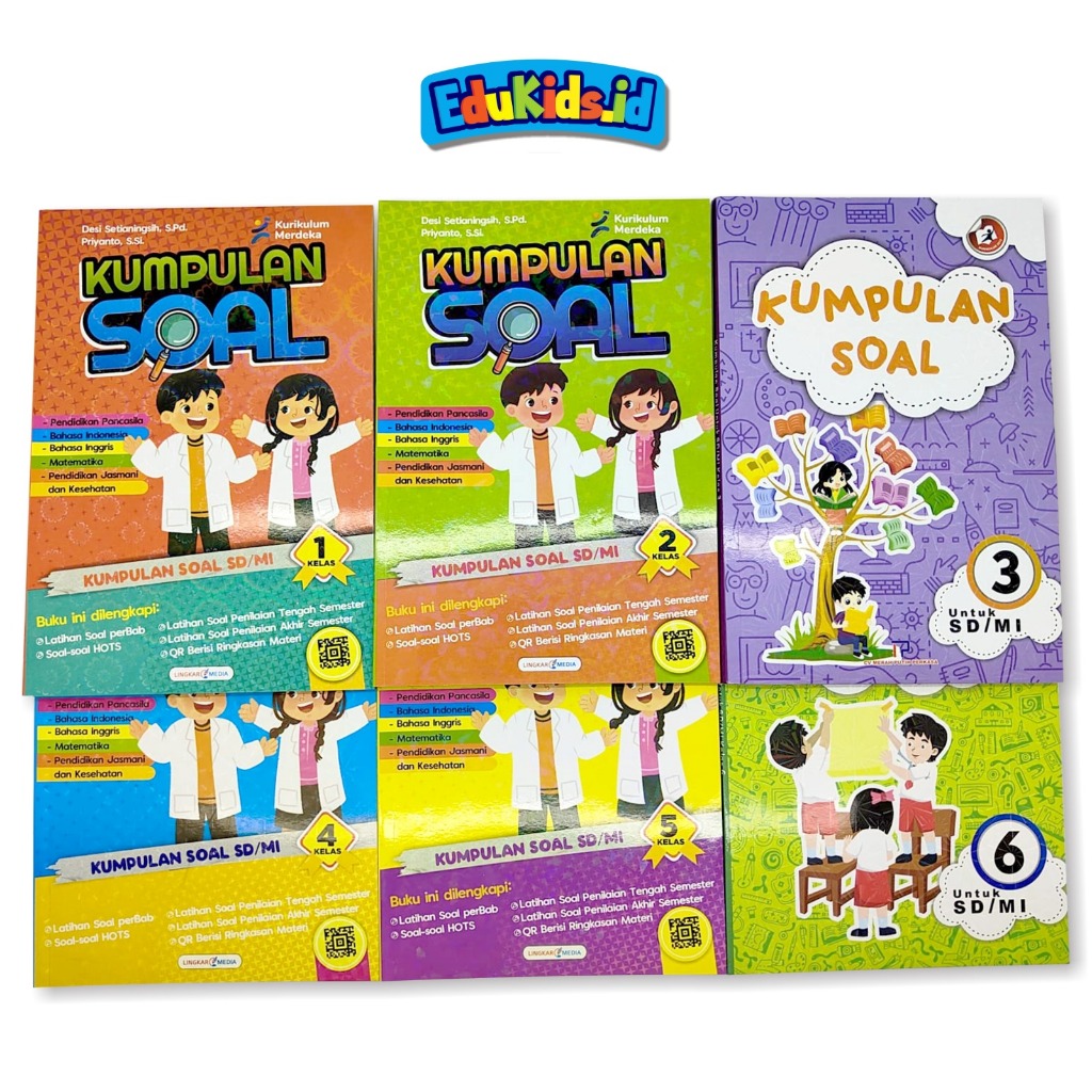 Jual Kumpulan Soal SD/MI Kurikulum Merdeka Terbaru Kelas 1 2 3 4 5 6 Lengkap Kunci Jawab Lingkar ...