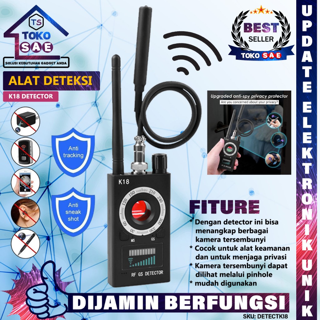 Jual K18 RF Signal Detector Audio Bug Finder Nirkabel Alat Perangkat ...