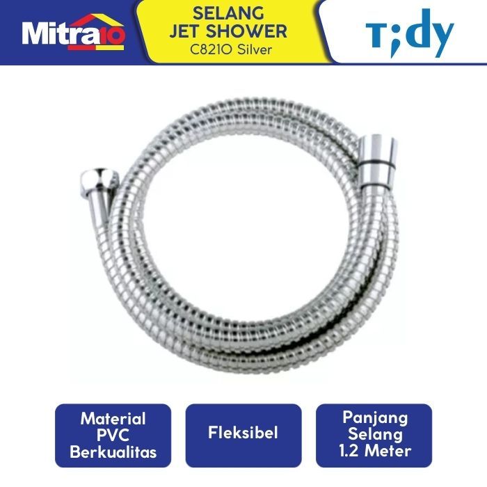 Jual Tidy Jet Shower C8210 1.2 Meter Silver | Shopee Indonesia