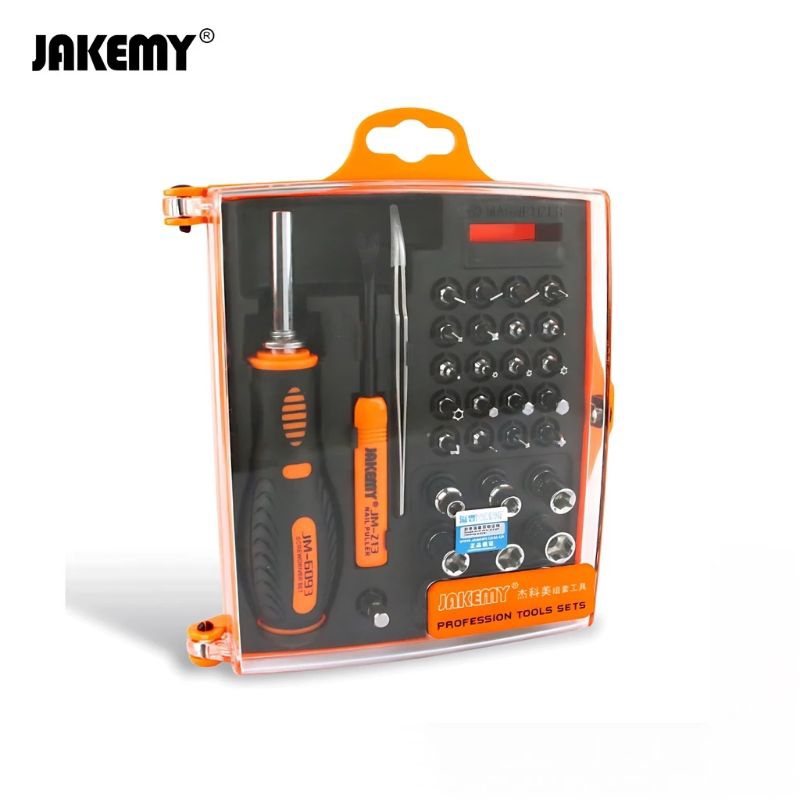 Jual Hs Jakemy 34in 1 Obeng Set Lengkap Tool box Kunci Socket Philips ...