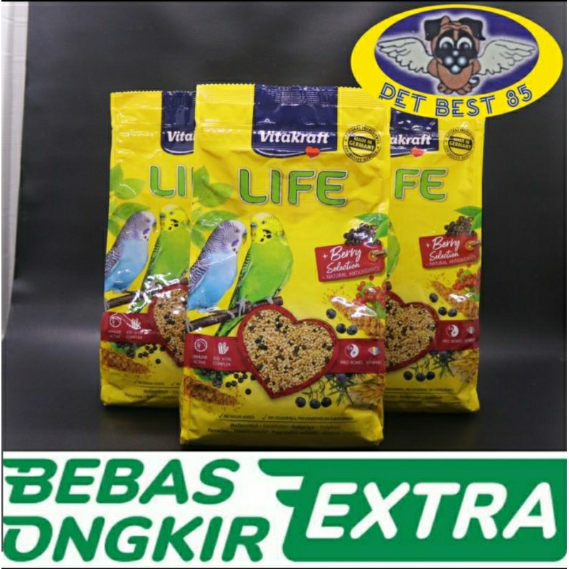 Jual Vitakraft Life Power Budgies 800gr Pakan Burung Budgies Birdfood ...