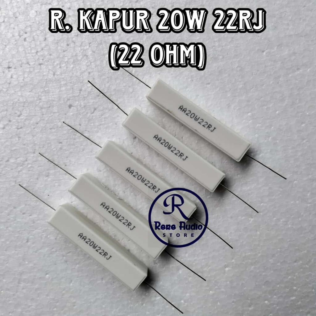 Jual Resistor 20W 22 R Kapur 20 Watt | Shopee Indonesia