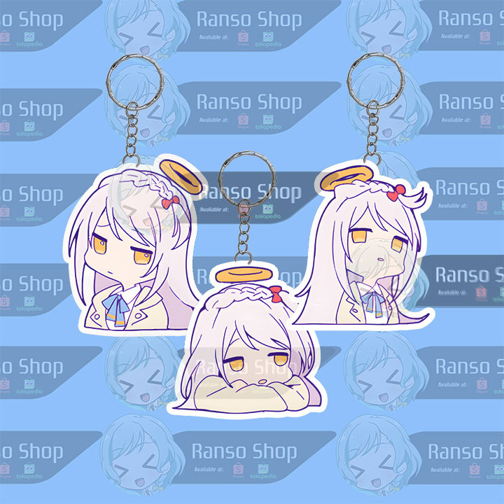 Jual Gantungan Kunci Tuyu UV 2 Sisi Laser Cutting Pinggir Transparan ...