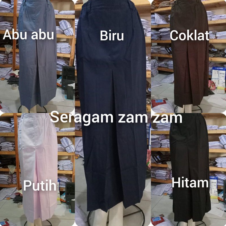 Jual Terlaris Rok span panjang belah 1 SMA SMK seragam smp sma seragam sekolah kerja kantor rok ...