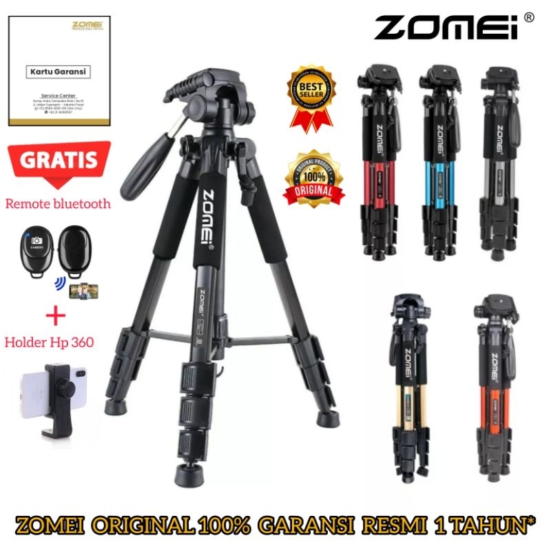 Jual ZOMEI Q111 Profesional Tripod Portable for Kamera DSLR Mirrorless ...