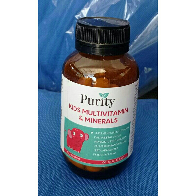 Jual PURITY KIDS MULTIVITAMIN & MINERALS isi 60 | Shopee Indonesia