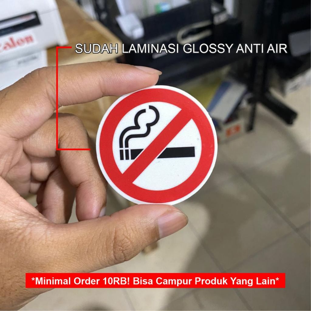Jual STICKER DILARANG MEROKOK | Shopee Indonesia