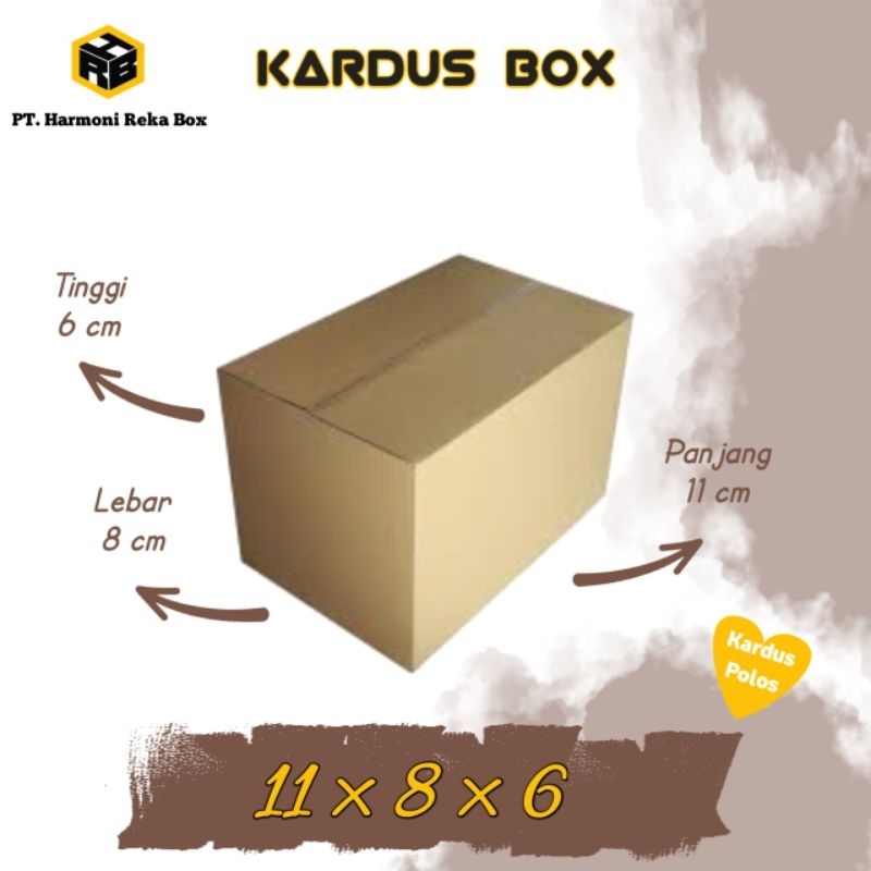 Jual kardus Packing / box Packing / kardus kecil polos ukuran 11x8x6 cm ...