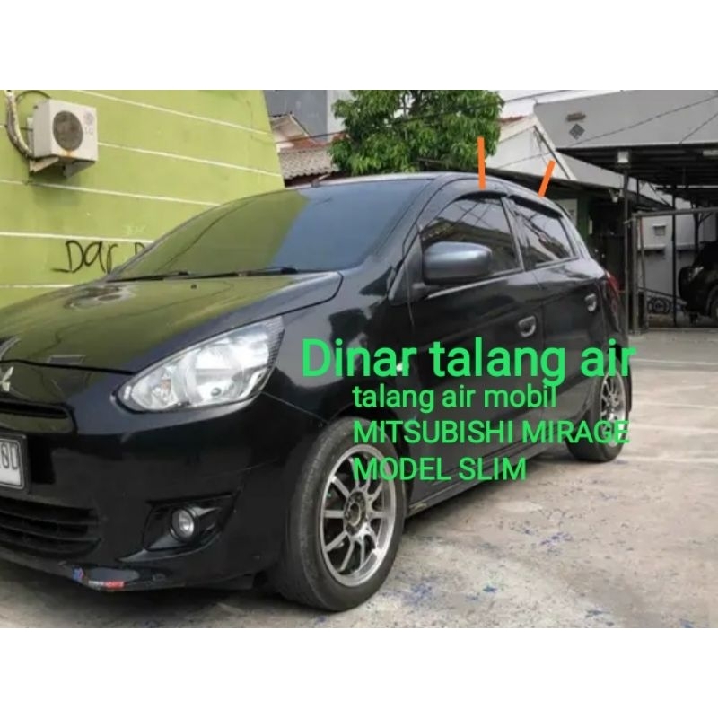 Jual talang air mobil MITSUBISHI MIRAGE MODEL SLIM 4PINTU | Shopee ...