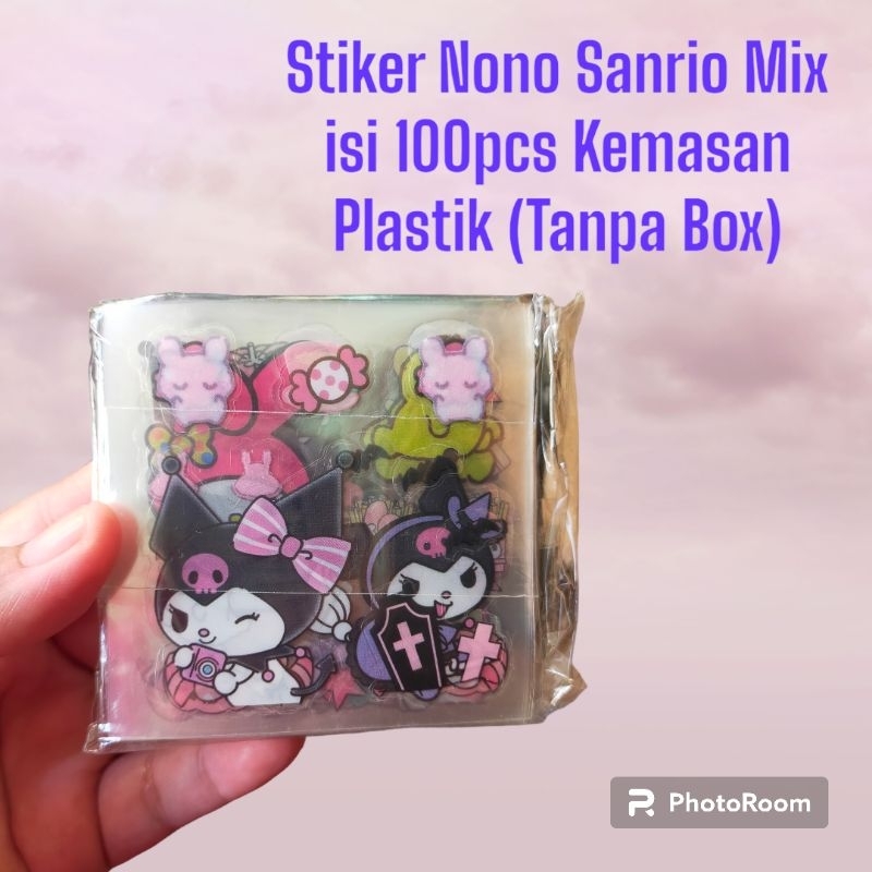 Jual Stiker Nono Sanrio Mix Karakter isi 100pcs - Sticker Sanrio Viral ...