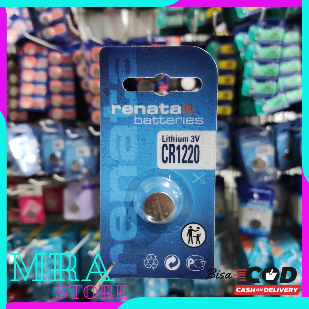 Jual Baterai Renata CR1220 Original Lithium 3V Batrai CR 1220 Ori | Shopee Indonesia