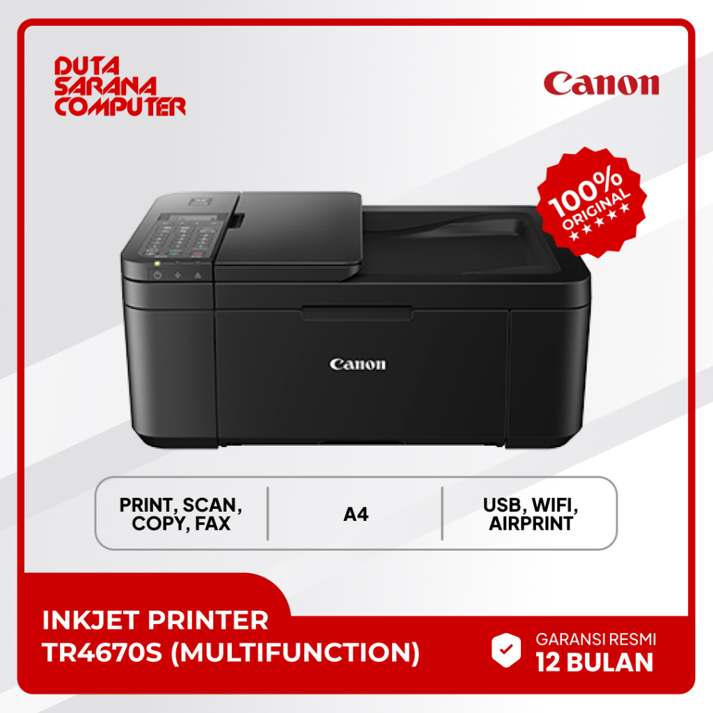 Jual Printer canon pixma TR4670S wifi multifunction printer adf ...
