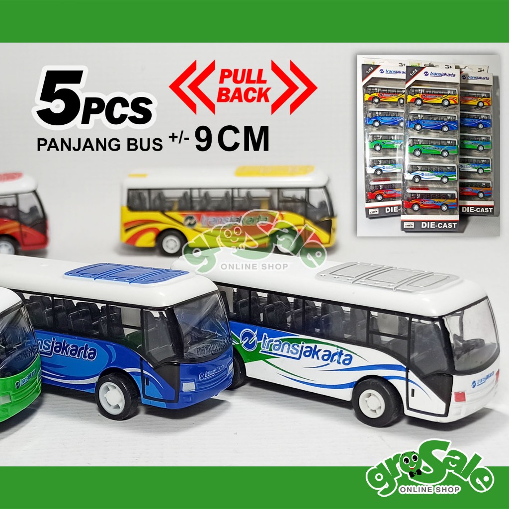 Jual MINIATUR REPLIKA BUS TRANS JAKARTA TOYS MAINAN KENDARAAN ...