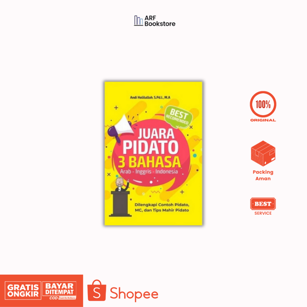 Jual Buku Juara Pidato 3 Bahasa Arab-Inggris-Indonesia - Araska ...