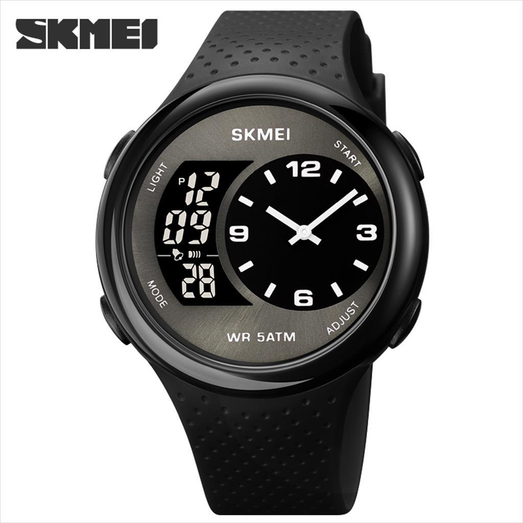 Jual Jam Tangan Analog Digital Pria SKMEI - 1899 Black water resistance ...