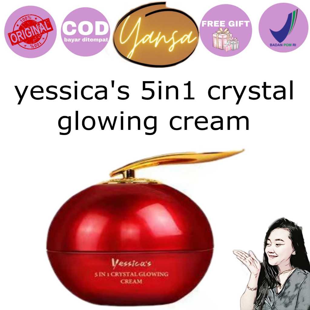Jual READY STOCK!!! Yessica's 5in1 Crystal Glowing Cream / Krim Wajah ...