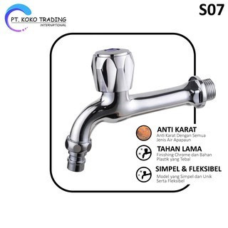 Jual Kran Air Putar Leher Panjang 1/2 inch - Chrome - Koko Trading 007 ...