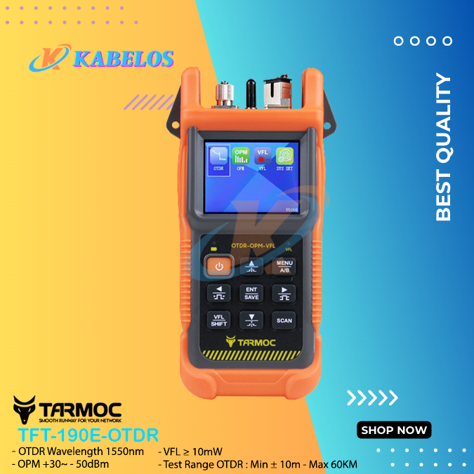 Jual Tarmoc TFT-190E-OTDR | OTDR 1550nm ,OPM,VFL | Shopee Indonesia