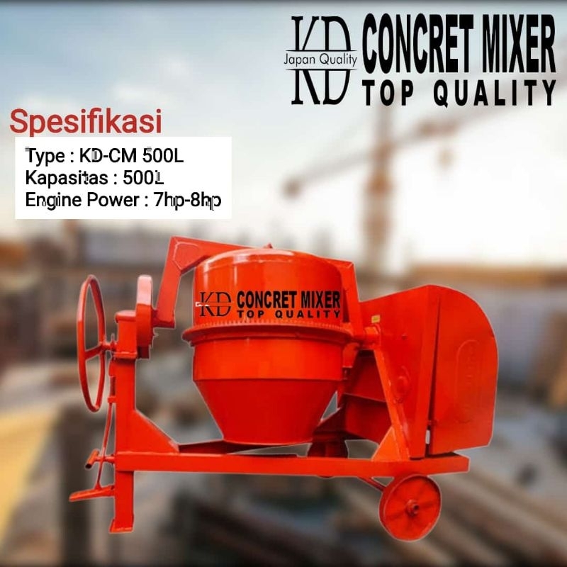 Jual MESIN MOLEN SEMEN 500 L MOLEN ADUK SEMEN COR CONCREAT MIXER 500 LITER | Shopee Indonesia