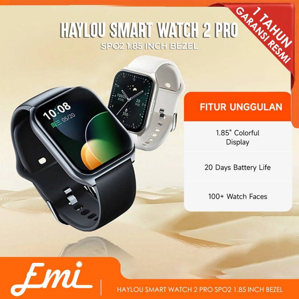 Jual Haylou Smart Watch 2 Pro SpO2 1.85 Inch Bezel IP68 Smart Watch ...