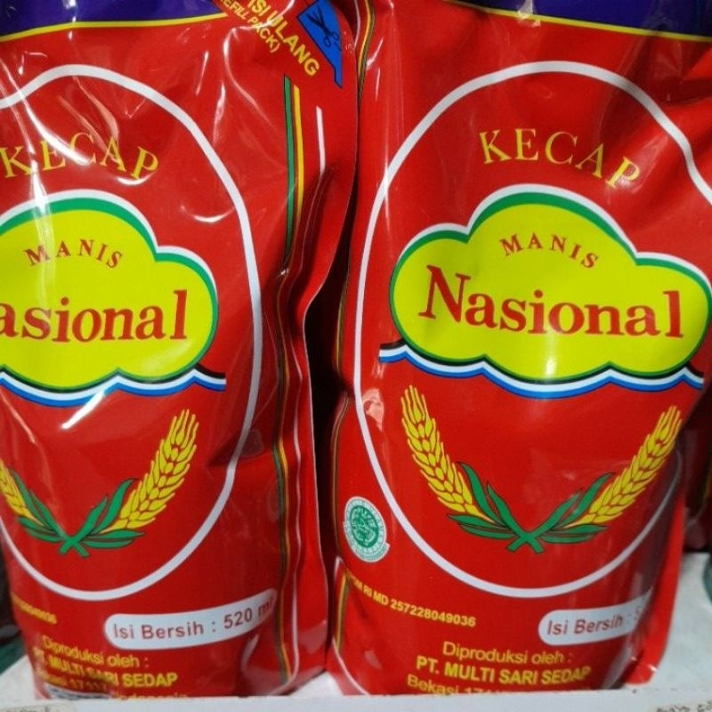 Jual kecap nasional refil 520ml | Shopee Indonesia