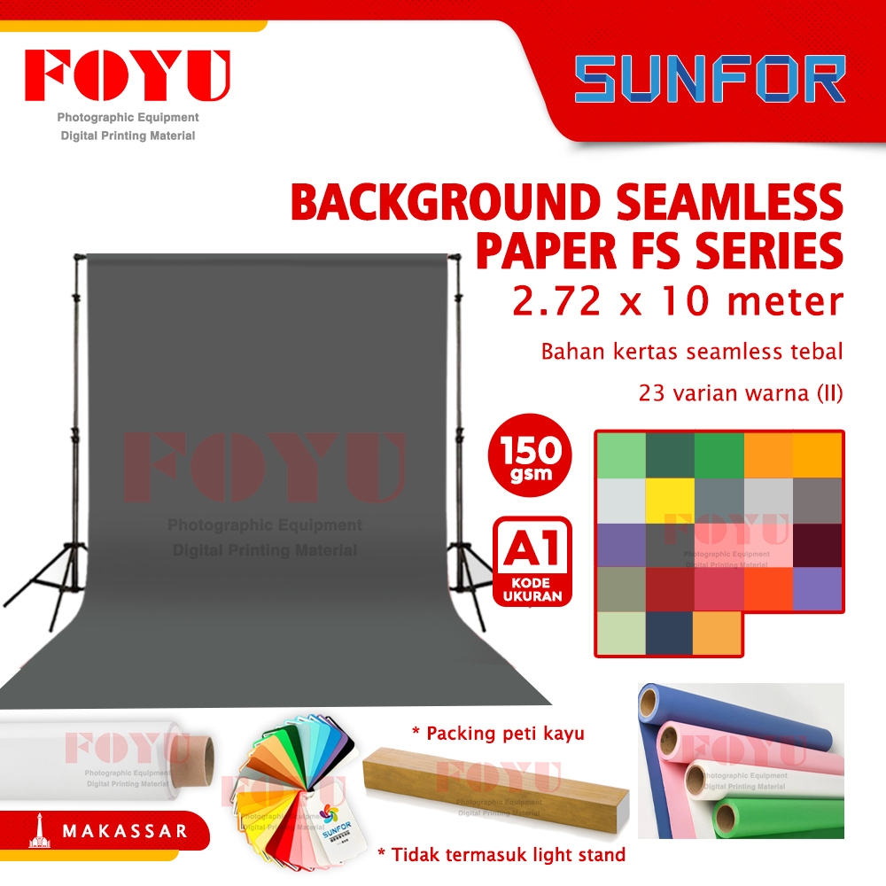 Jual Background Backdrop Layar Studio Foto Video Paper Kertas Polos ...