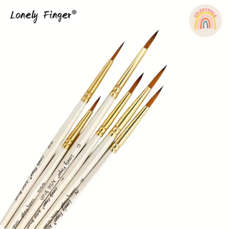 Jual Lonely Finger Paint Brush Detail Set 6 Kuas Lukis | Shopee Indonesia