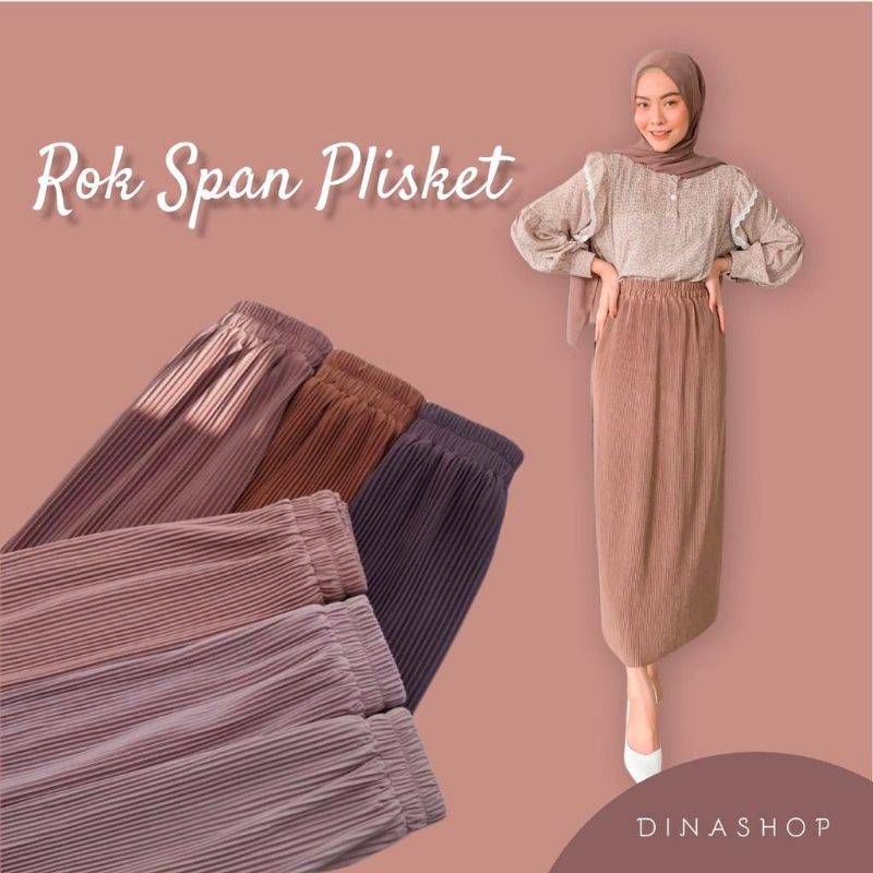 Jual Rok Span Plisket Lidi/Rok Span Pleated Skirt/Rok Span Premium | Shopee Indonesia