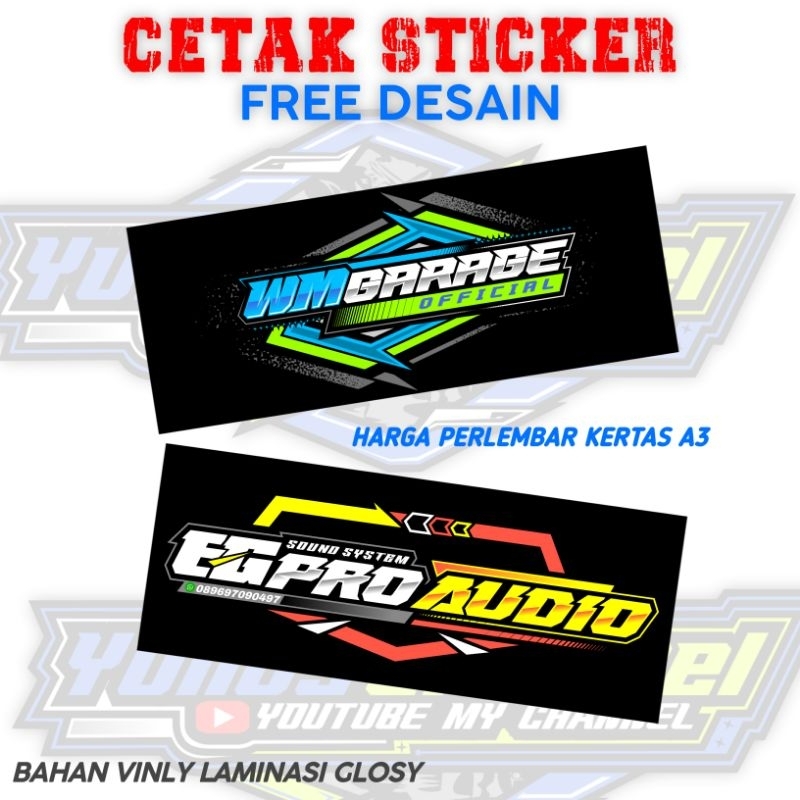 Jual Sticker sound system bisa request nama'' | Shopee Indonesia