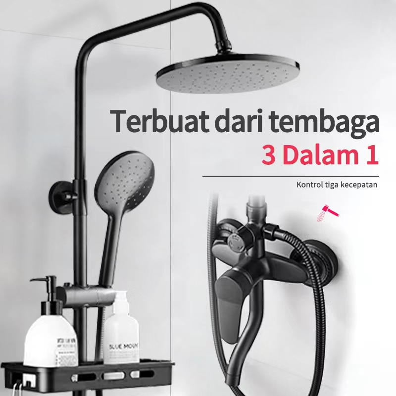 Jual Shower Tiang Set Panas-Dingin/Shower Kamar Mandi 4 Dalam 1 Set ...