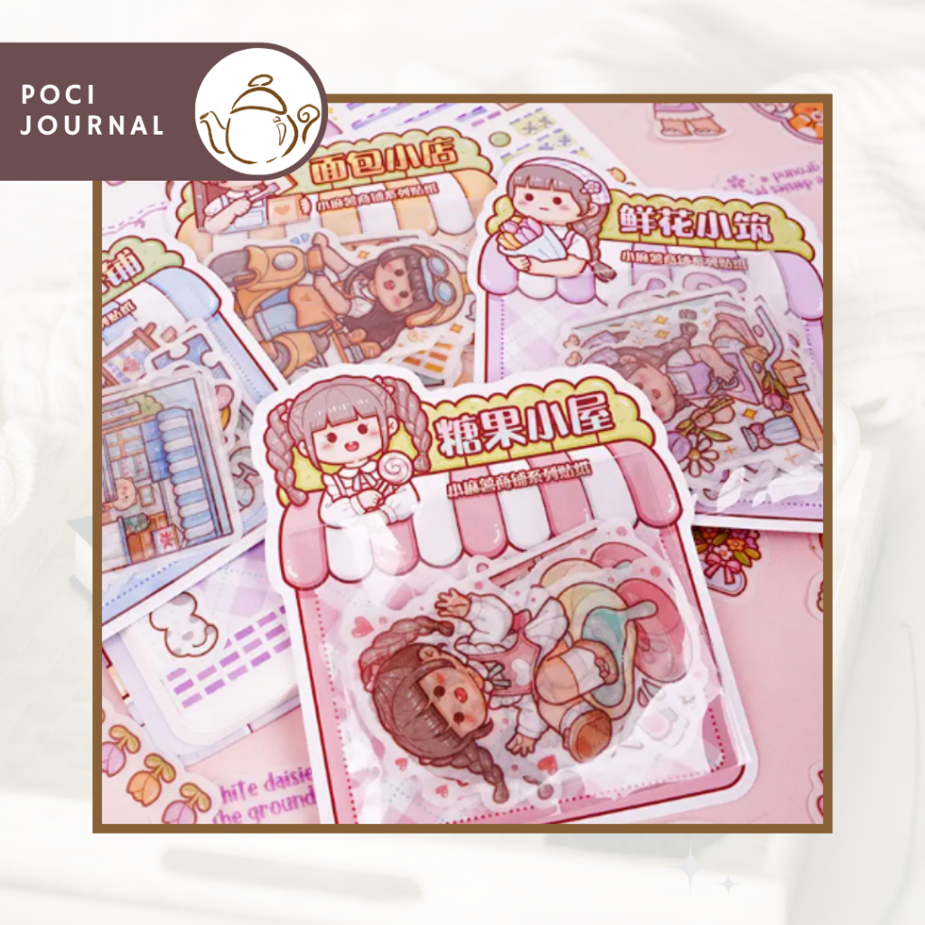 Jual Stiker [50pcs] Momo girl Journal/ScarpBook Cute Pig Stiker ...