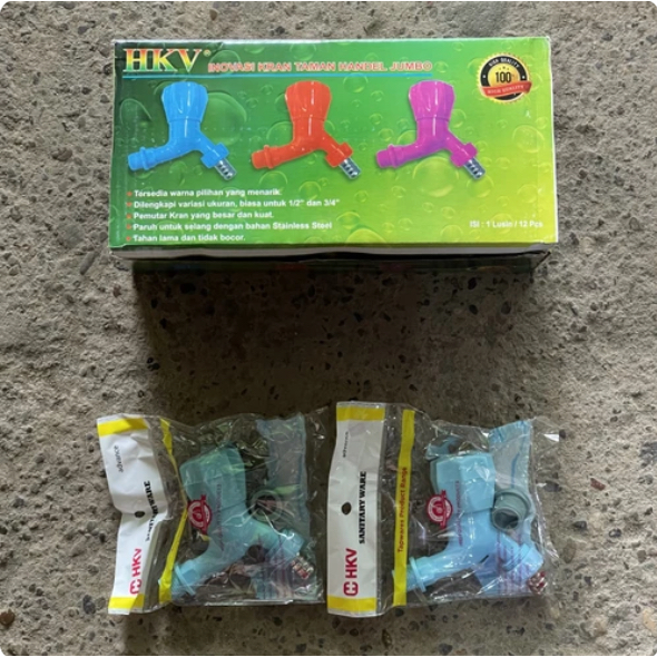 Jual Kran Taman Handle Jumbo HKV Kran Plastik Bagus Murah 2 fungsi 1/2 ...