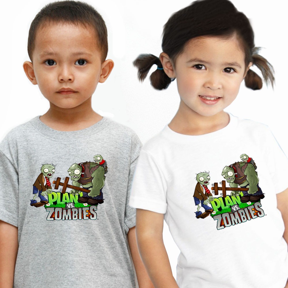 Jual Kaos Unisex Anak Plants VS Zombies | Shopee Indonesia