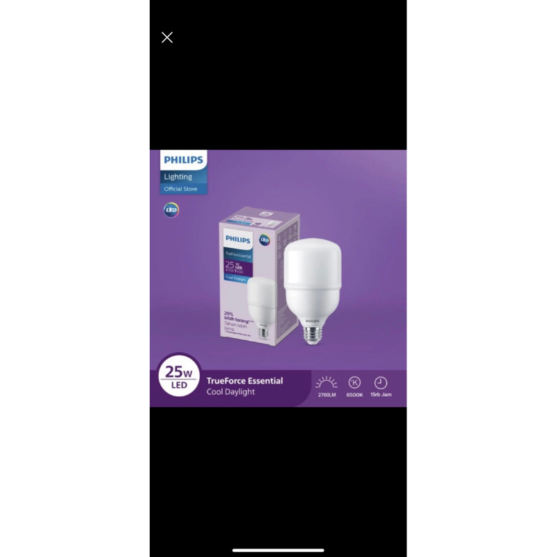 Jual lampu led trueforce essential philips 25 watt | Shopee Indonesia