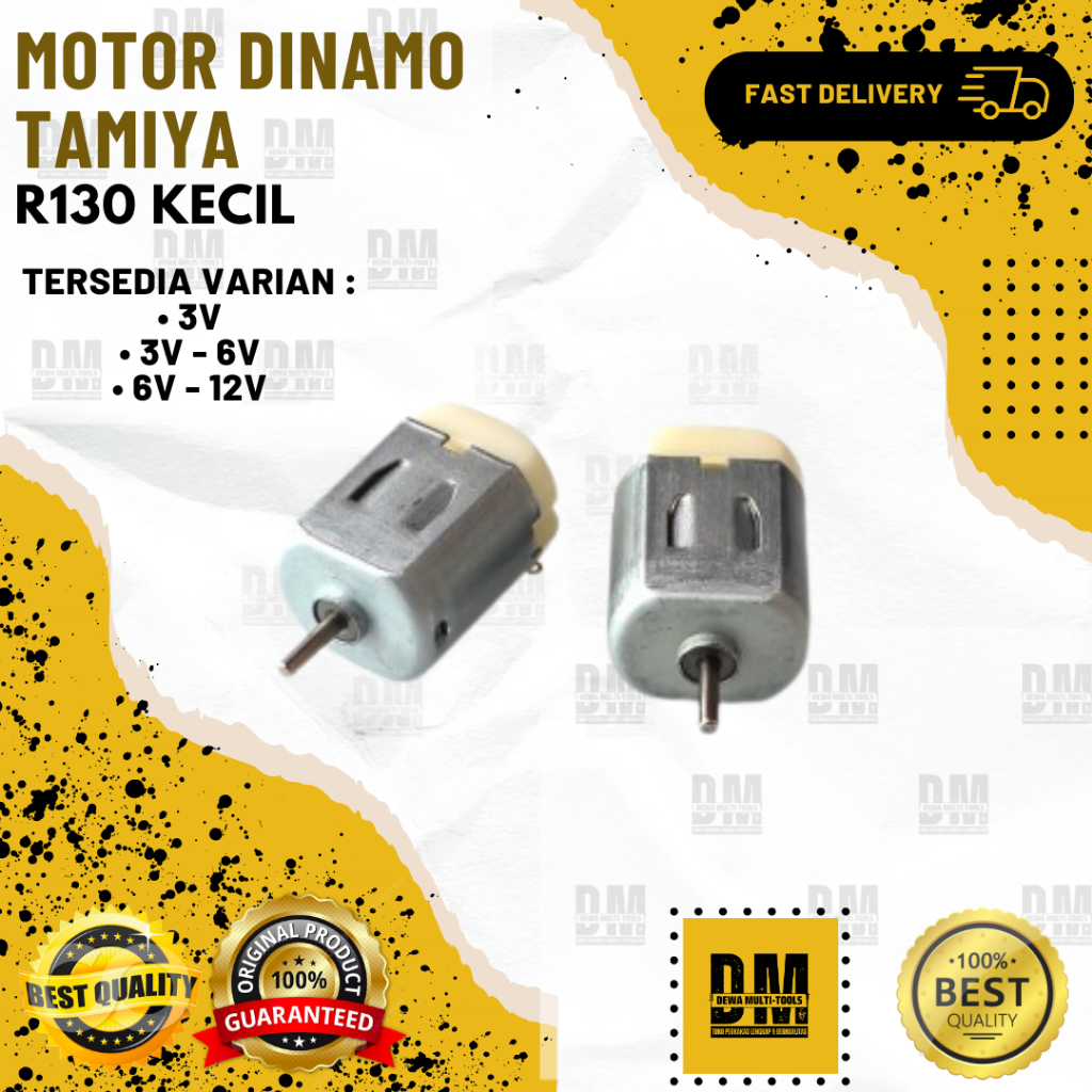 Jual Motor Dinamo R130 Kecil Micro DC 3V-6V-12V High Speed RC Toy ...