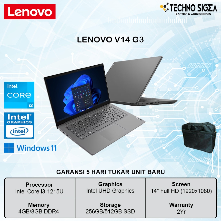 Jual LENOVO V14 G3 i3 1215 8GB 512GB 14.0FHD | Shopee Indonesia