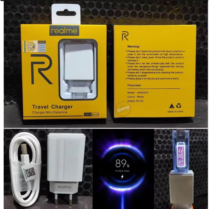 Jual Charger Realme Realme 2 2 Pro 3 3i C1 C2 5 100% 2A Kabel Micro USB ces cesan cesh | Shopee ...