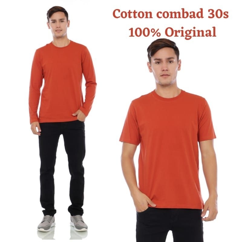 Jual kaos polos pria lengan panjang dan lengan pendek cotton combed30s ...