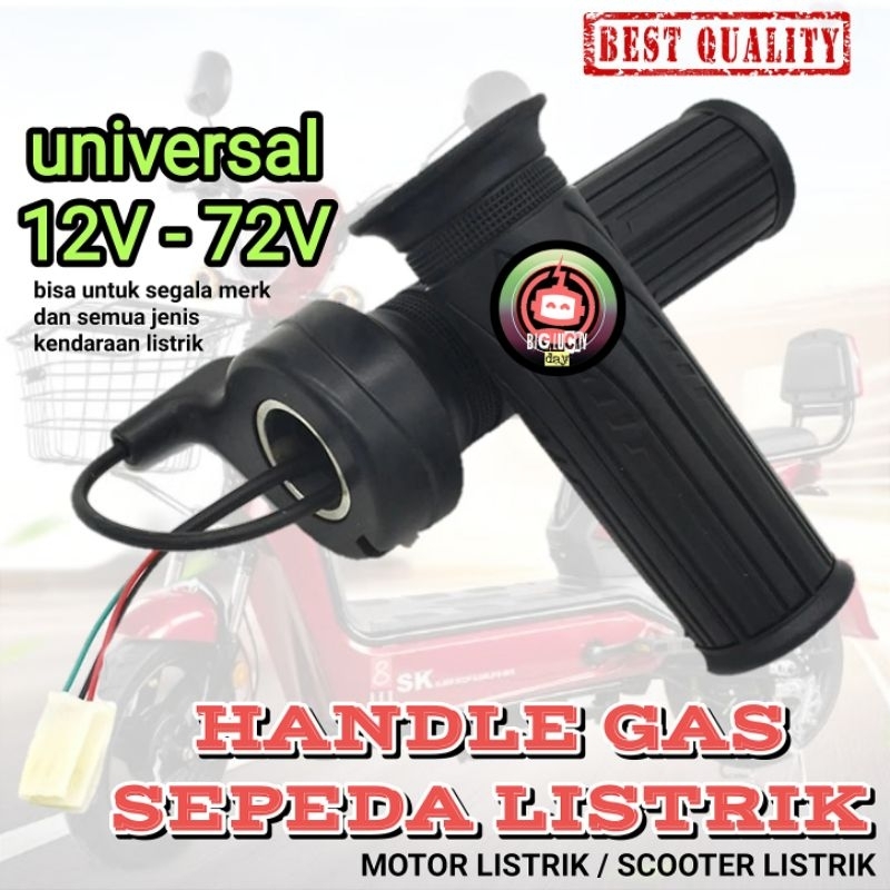 Jual HANDLE GAS SEPEDA LISTRIK UNIVERSAL 12V - 72V SEPASANG THROTTLE ...