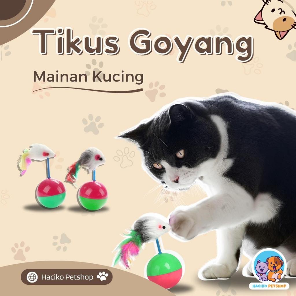 Jual [HACIKO PETSHOP] Mainan Kucing Tikus Goyang Bola Bulu Pet Toys Dog ...