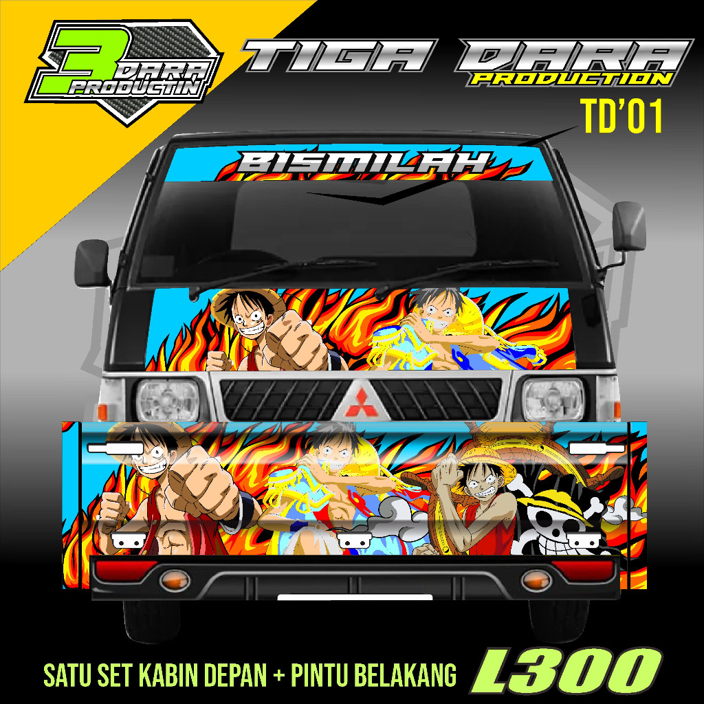 Jual STIKER DECAL KABIN L300 STIKER KACA L300 STIKER PINTU BELAKANG ...