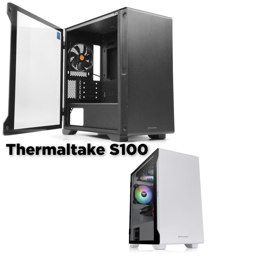 Jual Casing PC Gaming Thermaltake S100 TG Chassis [mATX] 1 FAN TEMPERED ...