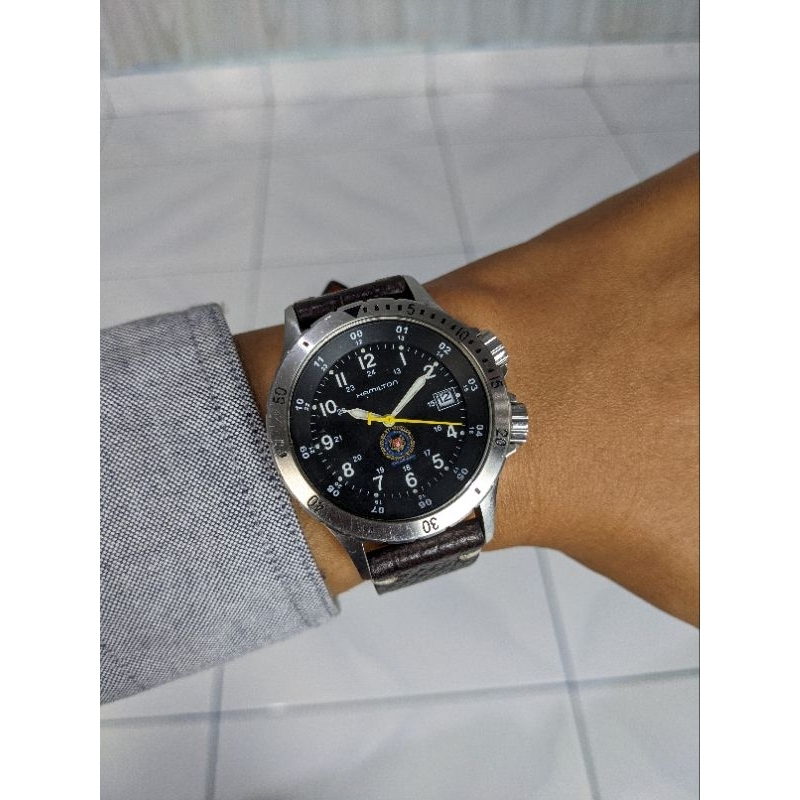Jual HAMILTON Khaki Compressor SAF Military | Shopee Indonesia