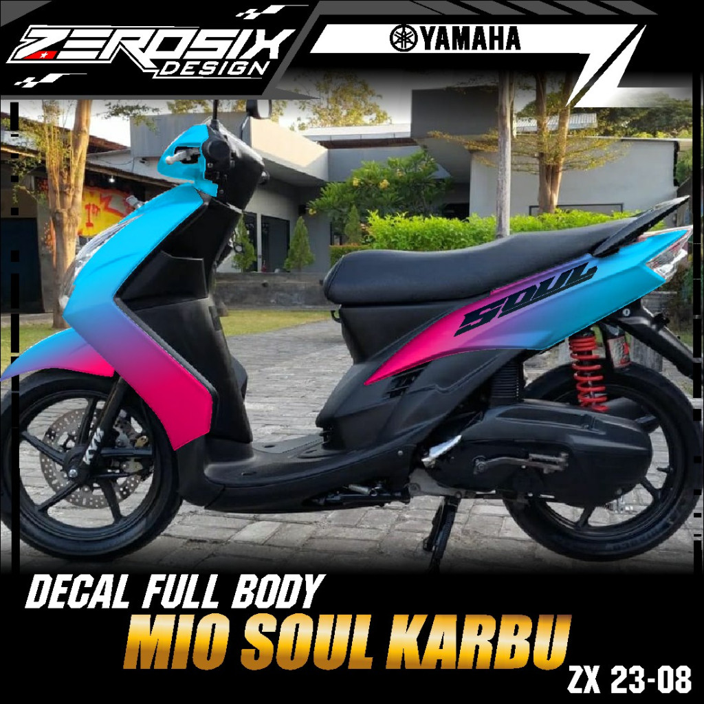 Jual Stiker Mio Soul Karbu Fullbody - Decal Sticker Full Body Mio Soul ...